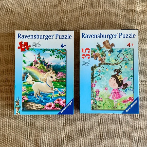 Ravensburger | Toys | 2 Ravensburger 35 Piece Jigsaw Puzzles Unicorn ...